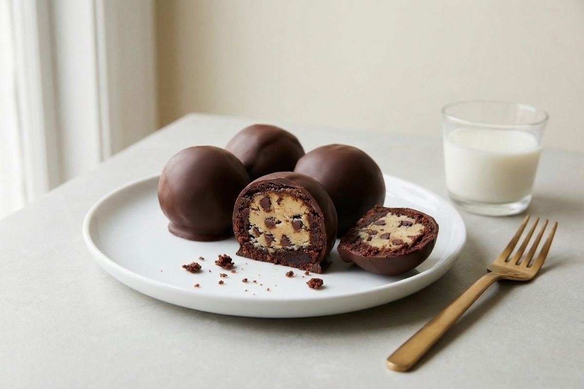 Cookie Dough Brownie Bombs Best Easy Box-Mix Shortcut Recipe